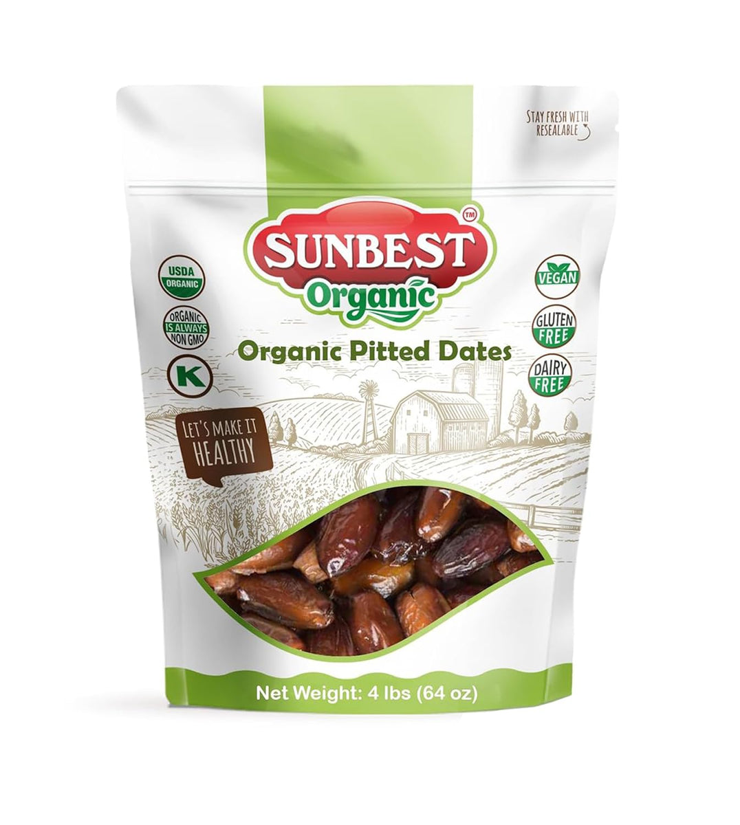 Organic Sun-Dried Pitted Dates – Sunbest Natural