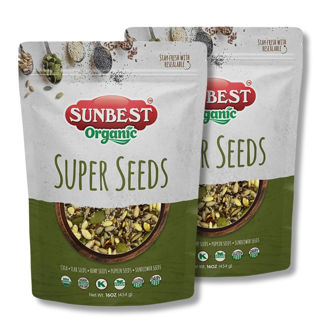 Organic Super Seeds - 32 Ounces (2 Pack) – Sunbest Natural