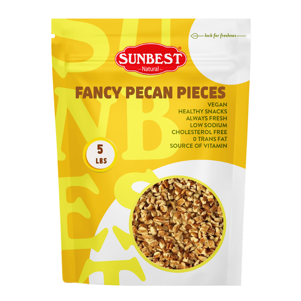 Fancy Georgia Raw Pecan Pieces - 5 Pounds – Sunbest Natural