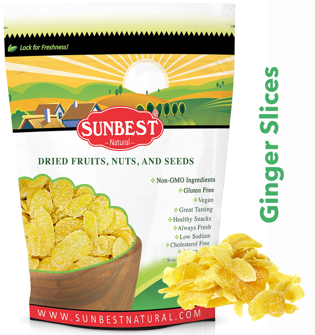 Dried Ginger - Crystallized Slices – Sunbest Natural